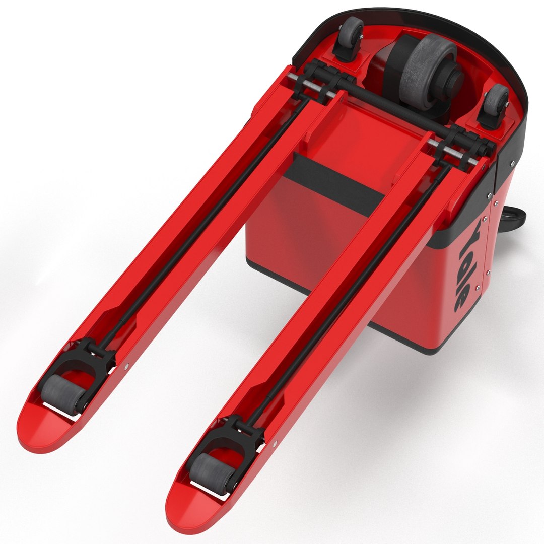 Powered Pallet Jack Red 3d C4d