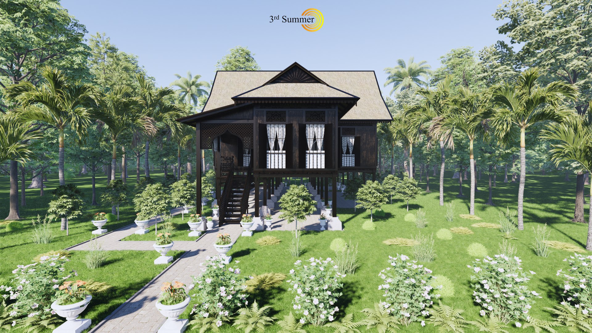 3D Perak Traditional House Of Malaysia Model - TurboSquid 2379793