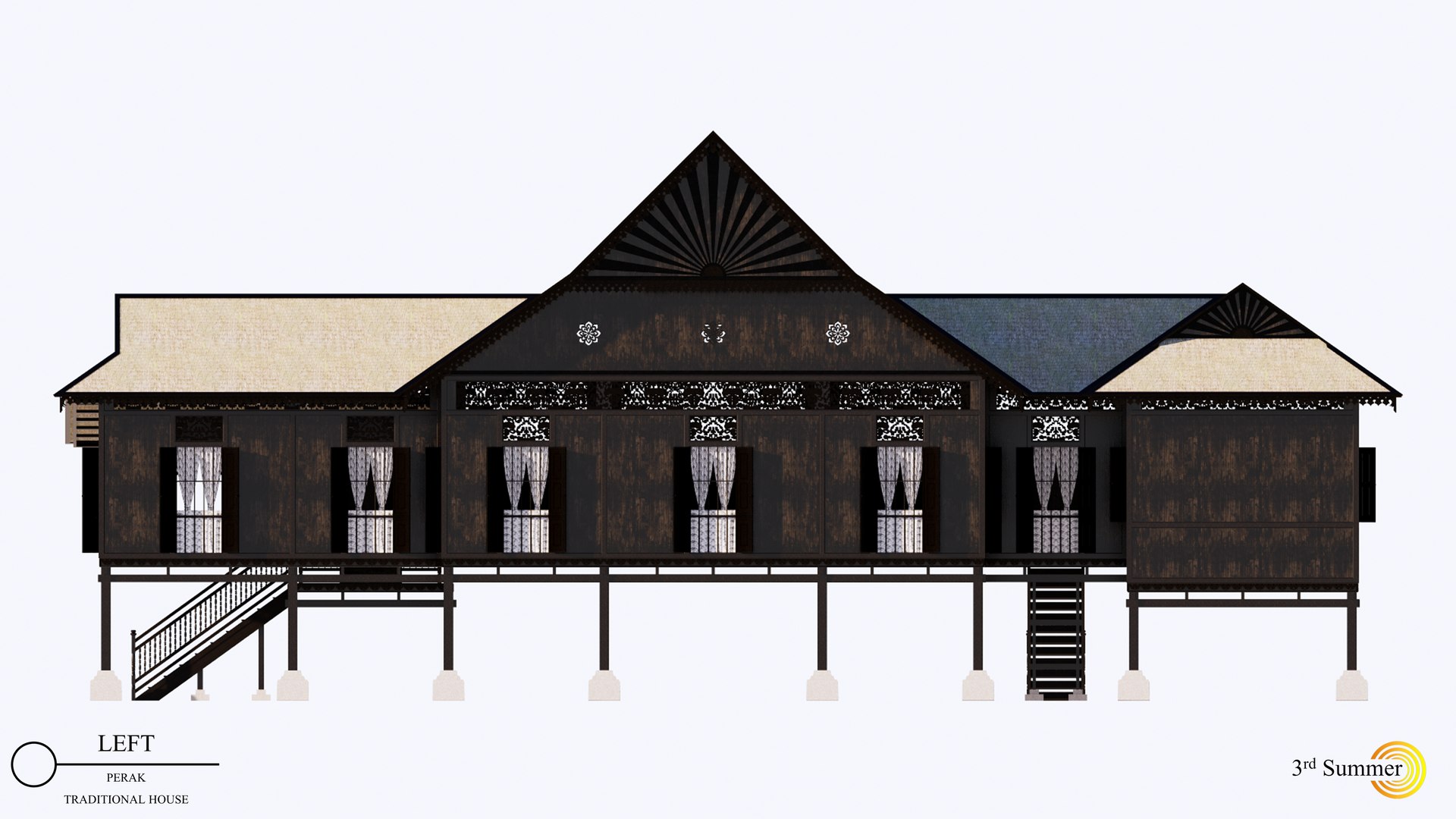 3D Perak Traditional House Of Malaysia Model - TurboSquid 2379793