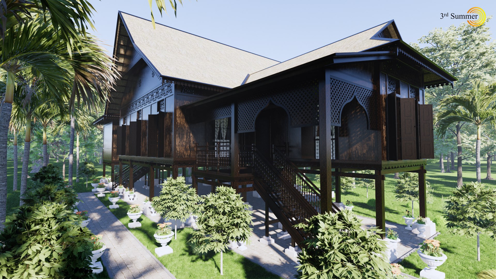3D Perak Traditional House Of Malaysia Model - TurboSquid 2379793