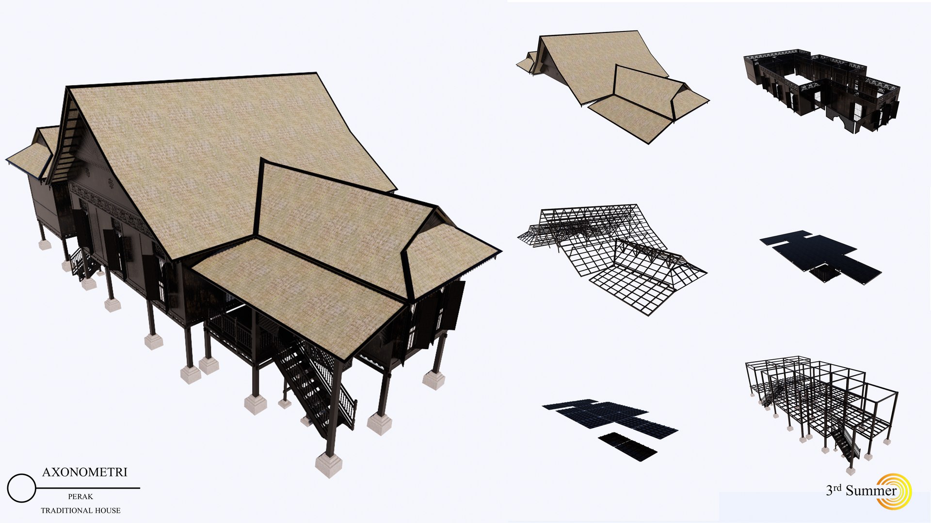 3D Perak Traditional House Of Malaysia Model - TurboSquid 2379793