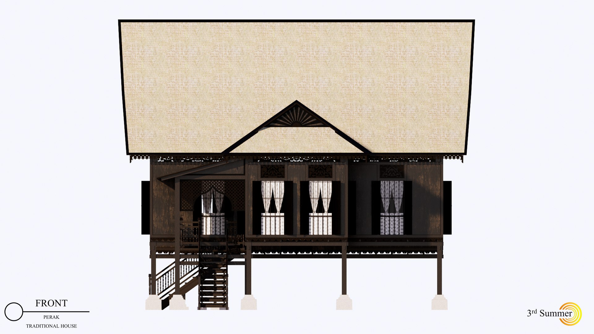 3D Perak Traditional House Of Malaysia Model - TurboSquid 2379793