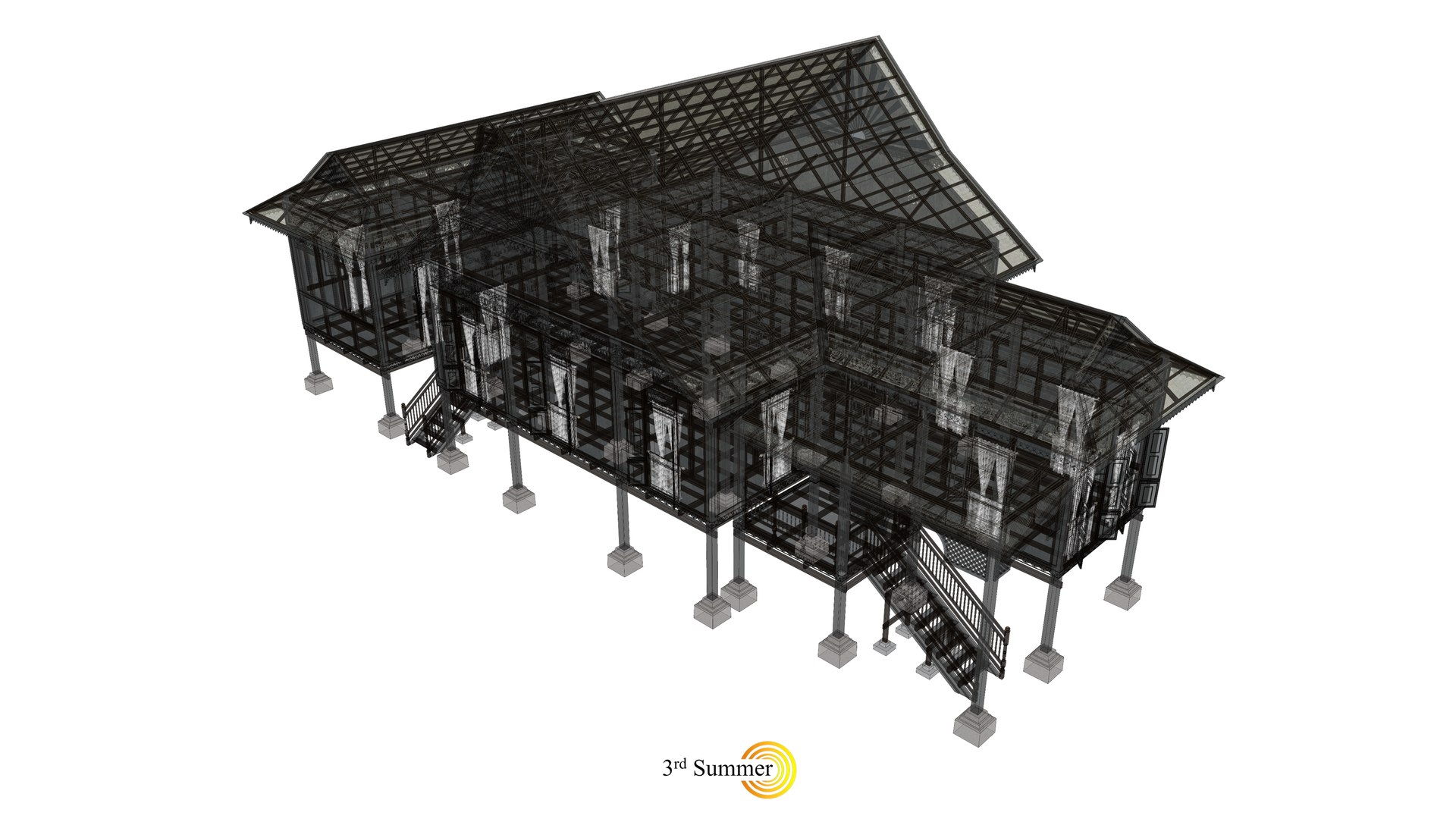 3D Perak Traditional House Of Malaysia Model - TurboSquid 2379793