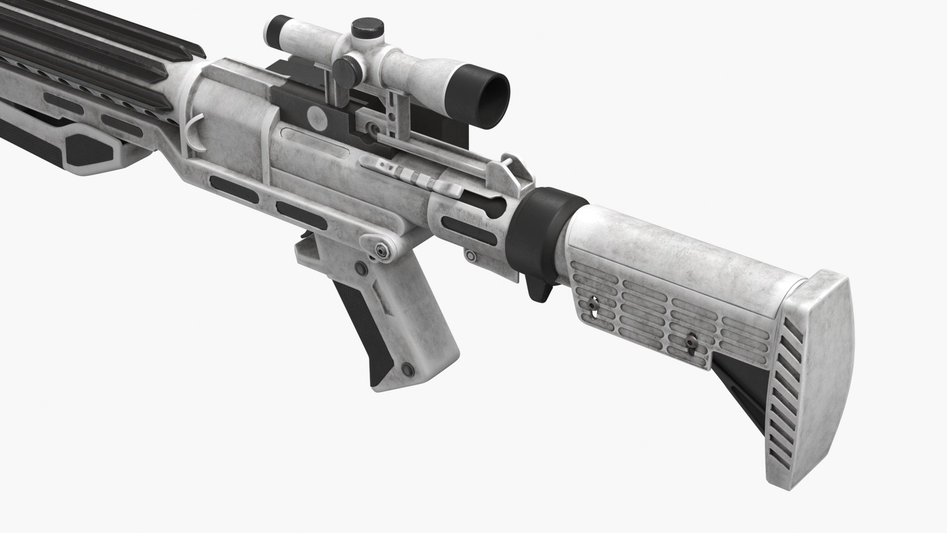 Star Wars Stormtrooper F-11D Blaster Dirty 3D Model - TurboSquid 2366300
