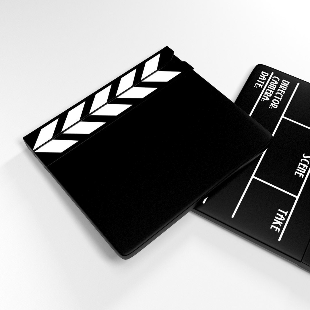 Clap Board Clapboard 3d Ma