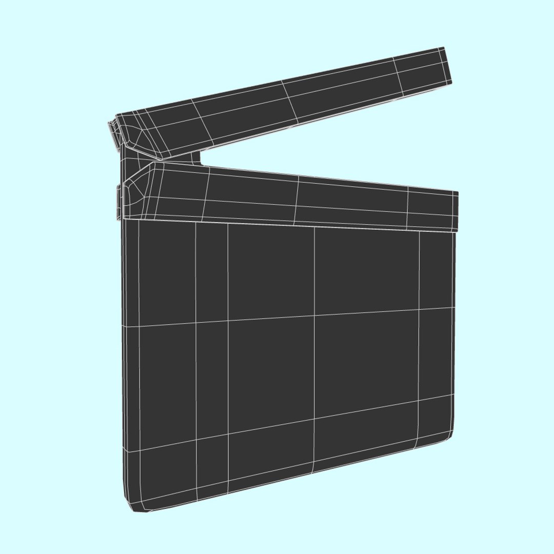 Clap Board Clapboard 3d Ma