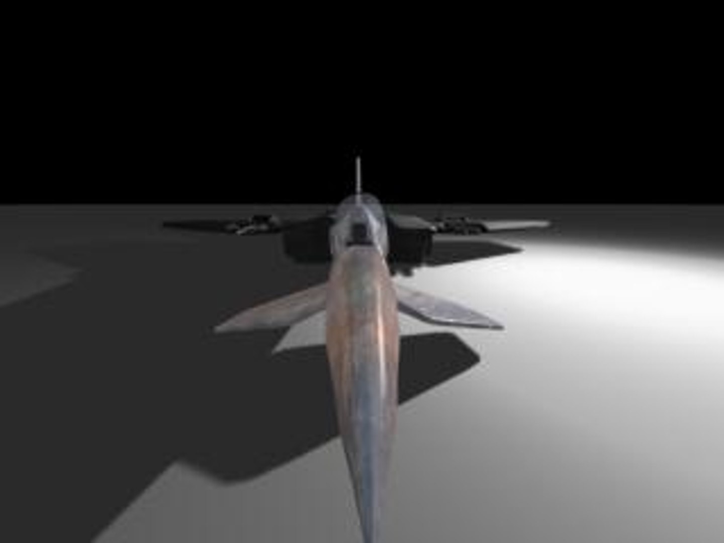 3d Futuristic Jet Splines Plane Model