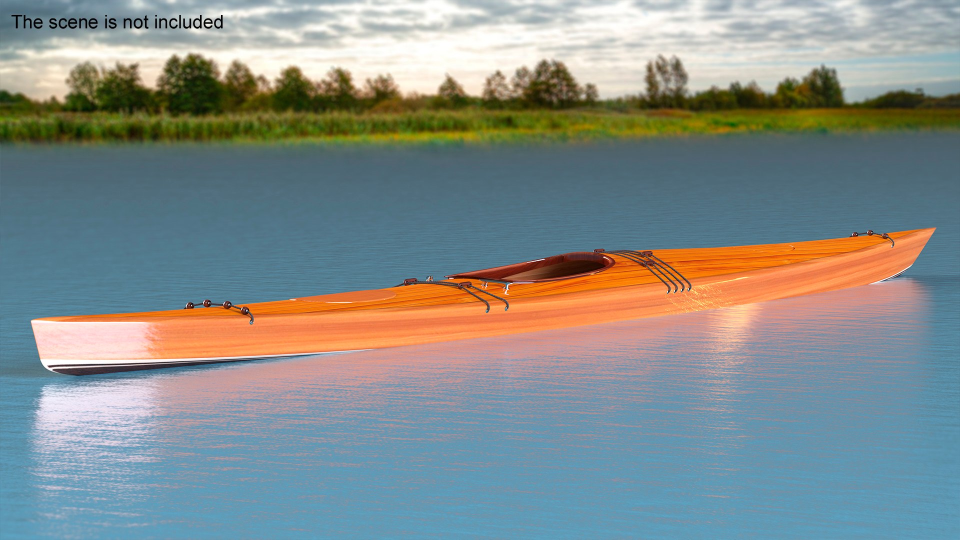 Wooden Kayak 3D model - TurboSquid 2155761