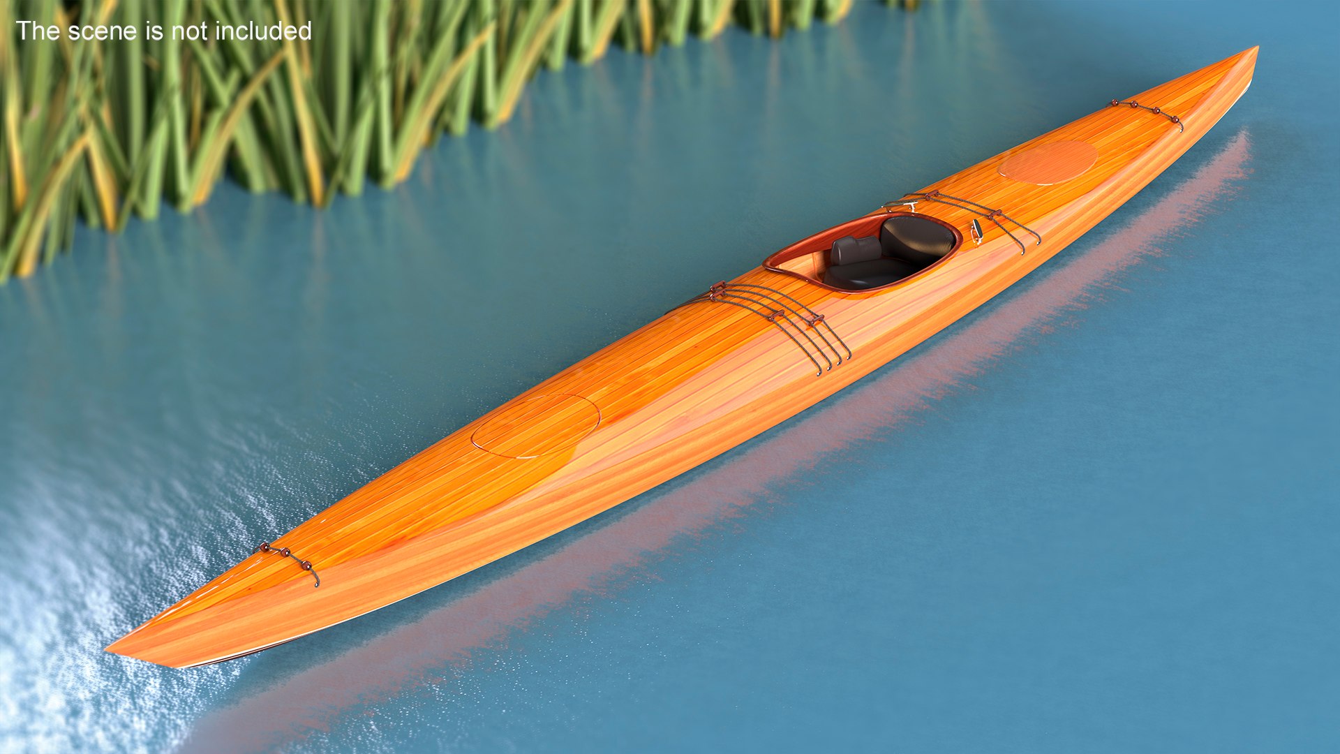Wooden Kayak 3D model - TurboSquid 2155761