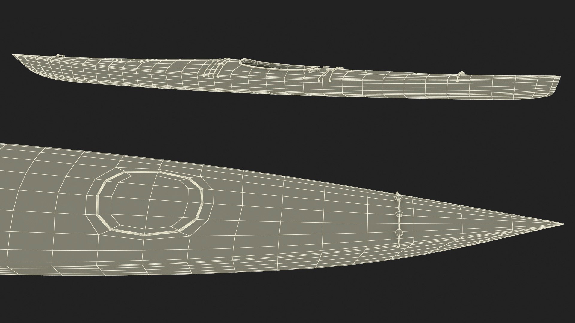 Wooden Kayak 3D model - TurboSquid 2155761