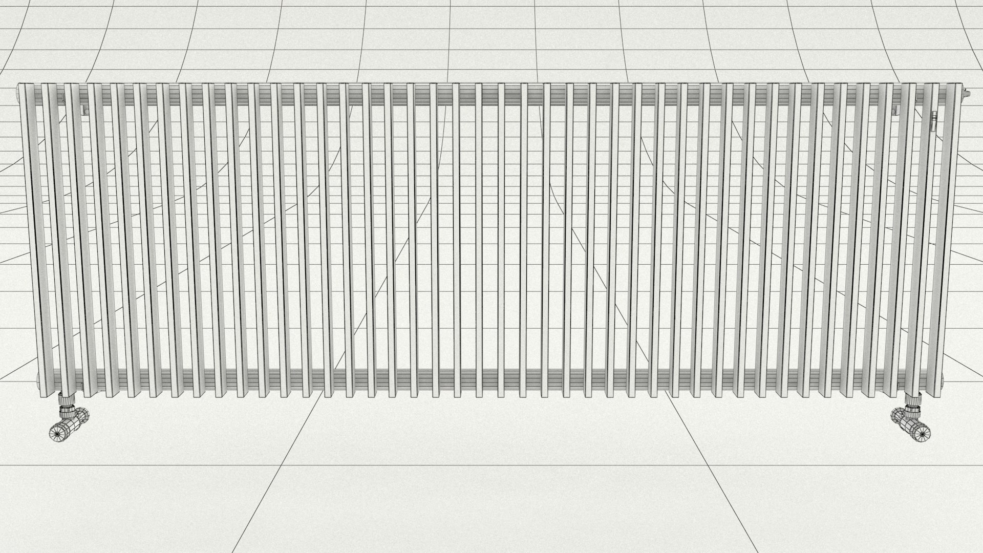 3D Laos Heizungskoerper 2 Horizontal Radiator Model - TurboSquid 2126055