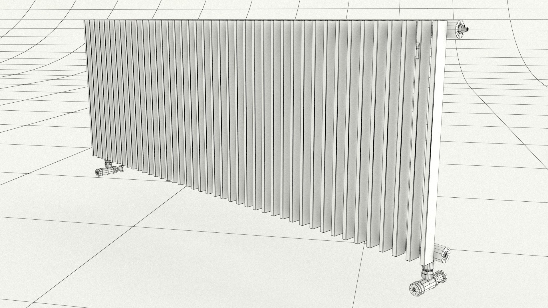 3D Laos Heizungskoerper 2 Horizontal Radiator Model - TurboSquid 2126055