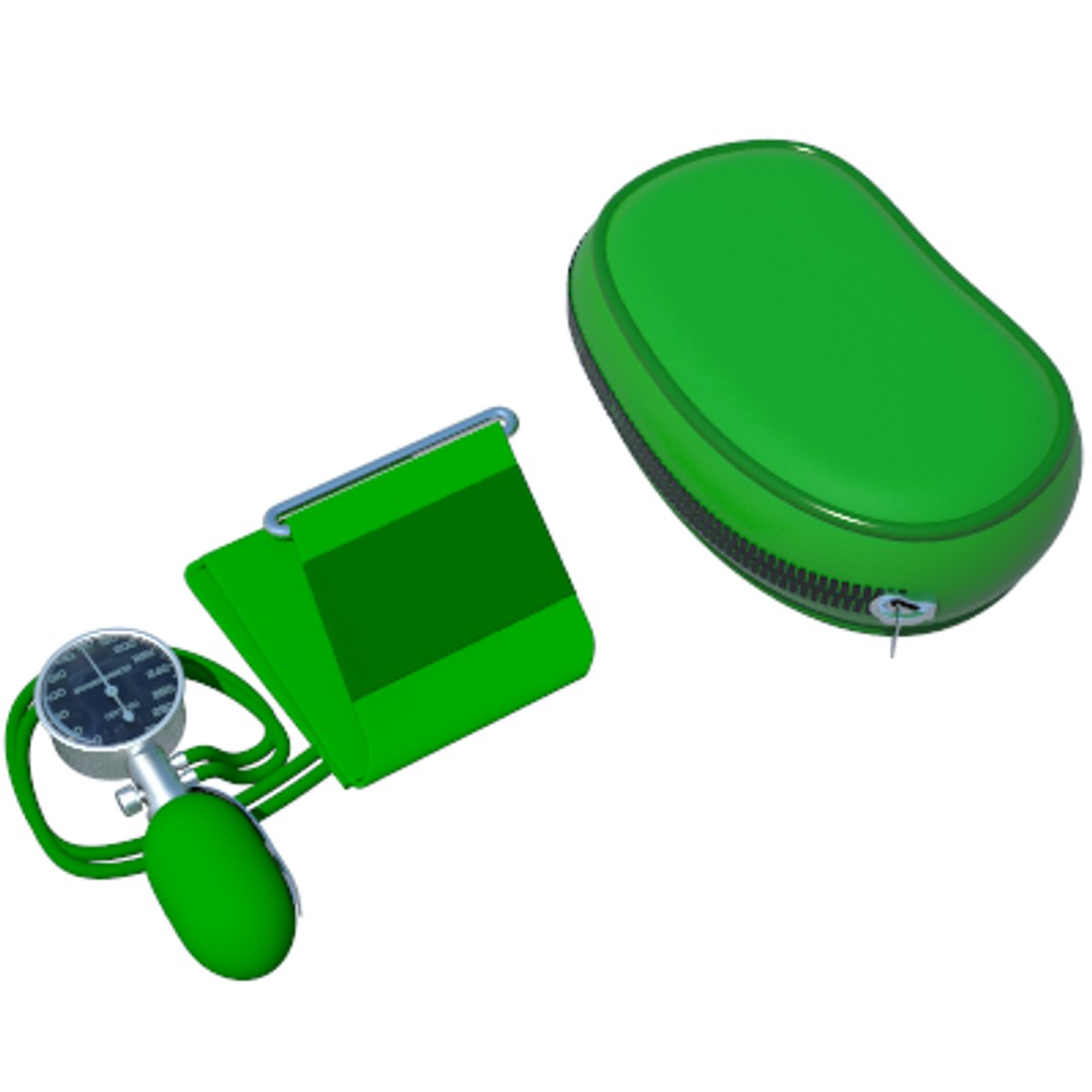 3d Sphygmomanometer Meter Model