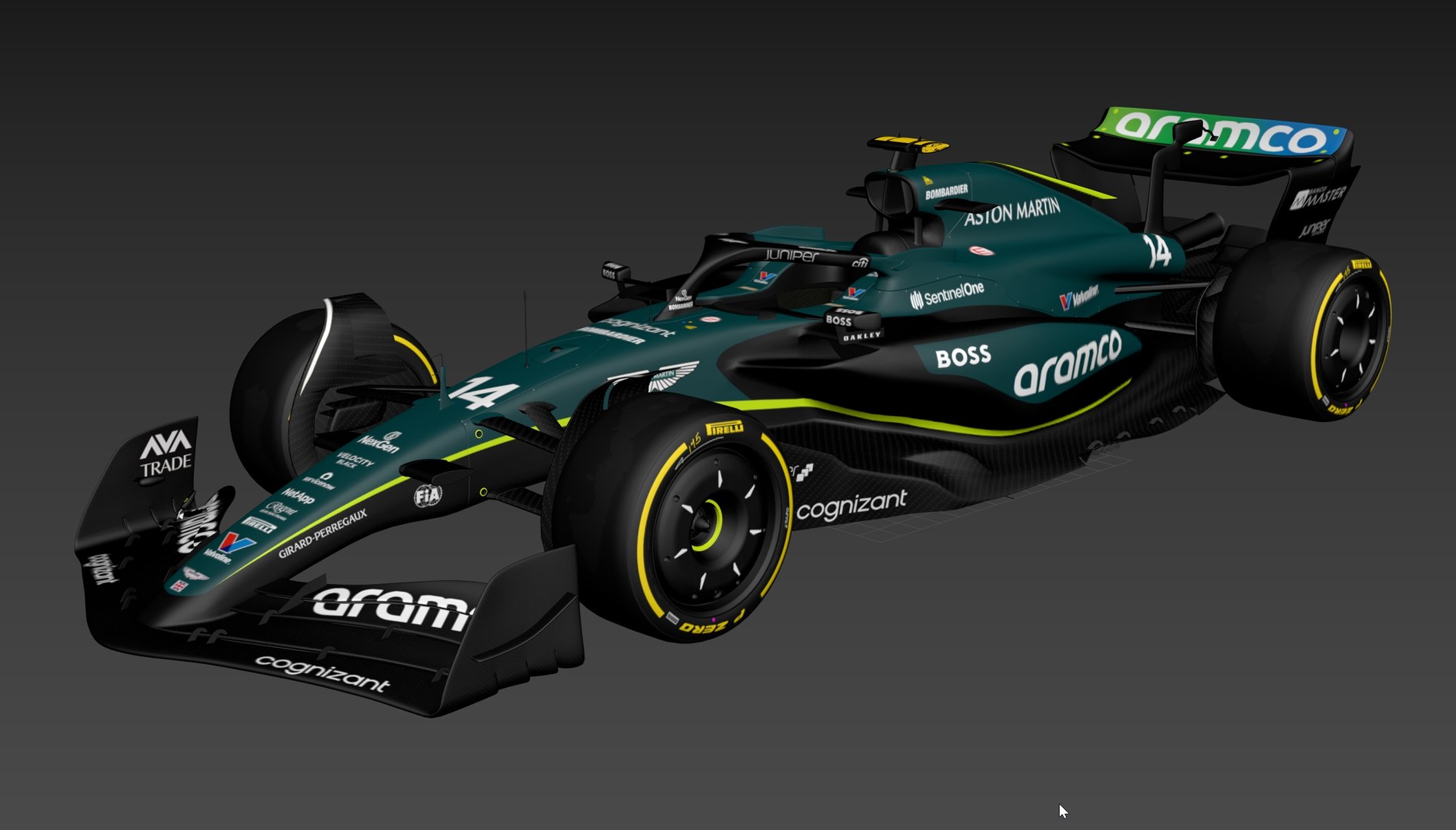 F1 Aston Martin AMR24 2024 3D Model - TurboSquid 2197104
