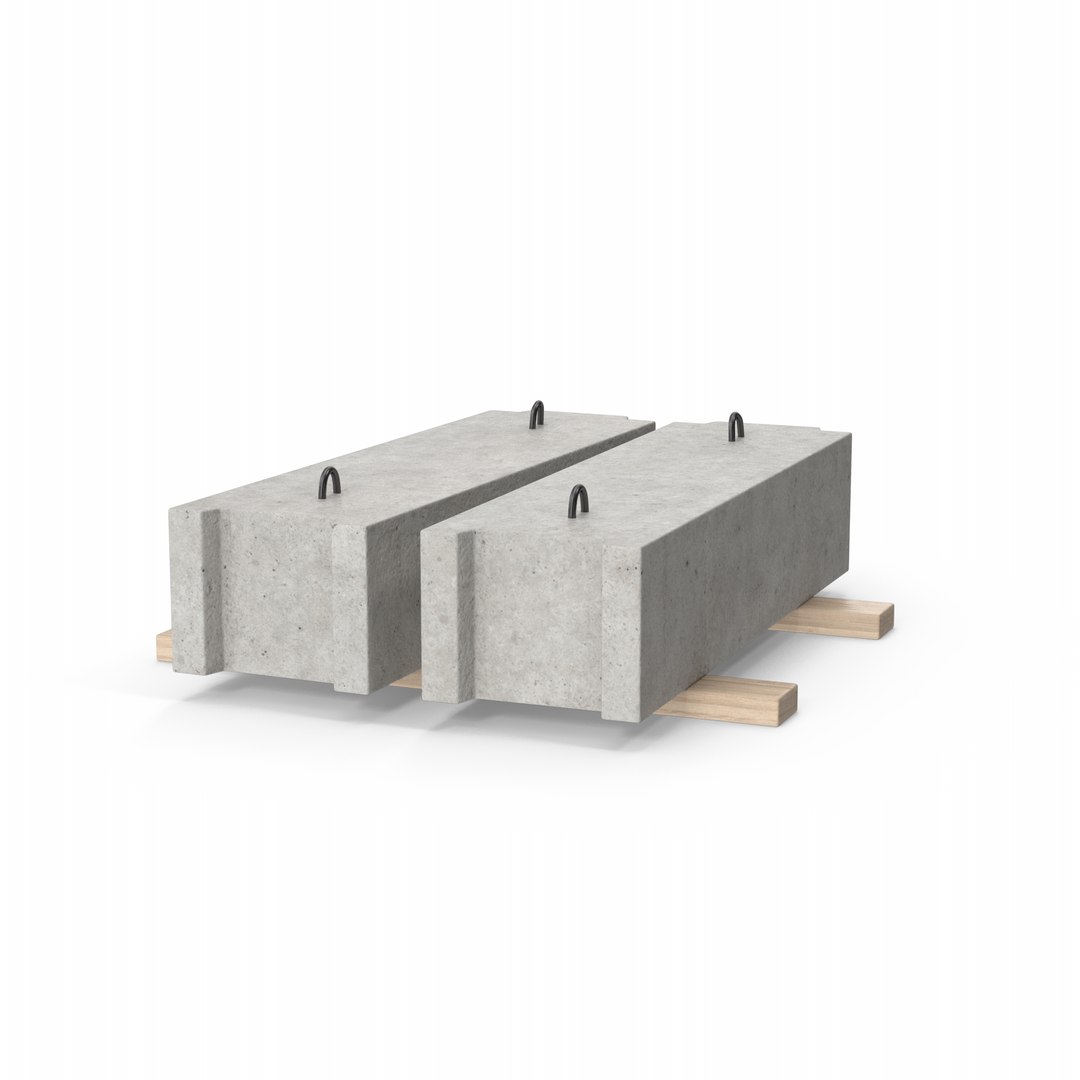 Concrete Blocks 3D Model - TurboSquid 2028011