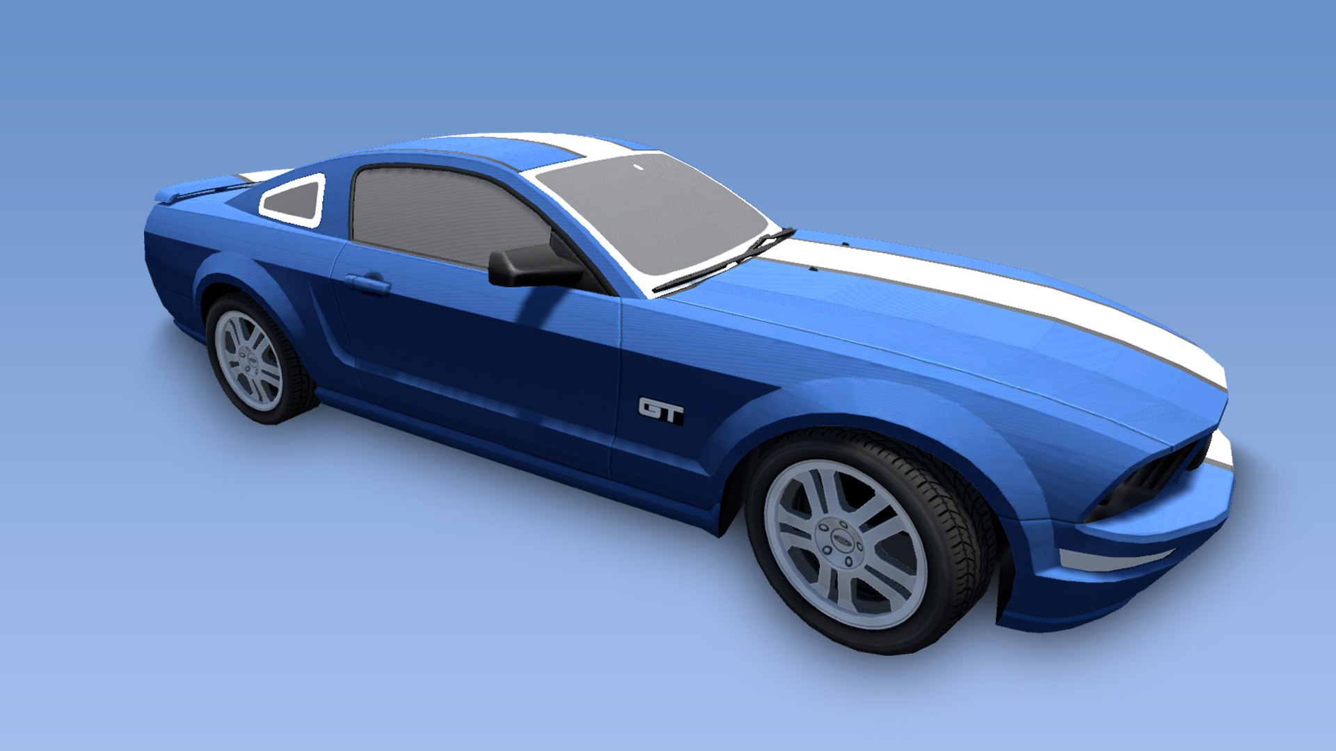 3D GT Ford 2005 Low Poly Model With Textures Model - TurboSquid 2313308
