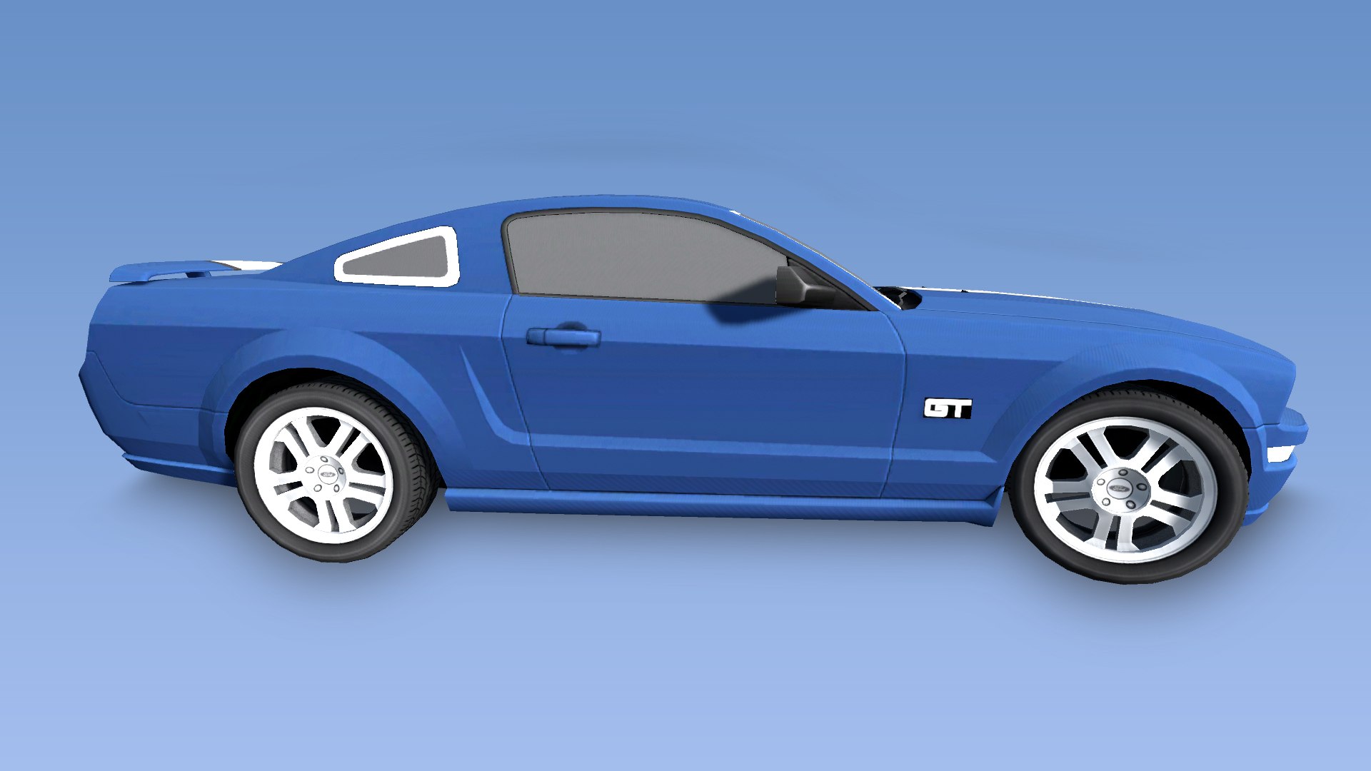 3D GT Ford 2005 Low Poly Model With Textures Model - TurboSquid 2313308