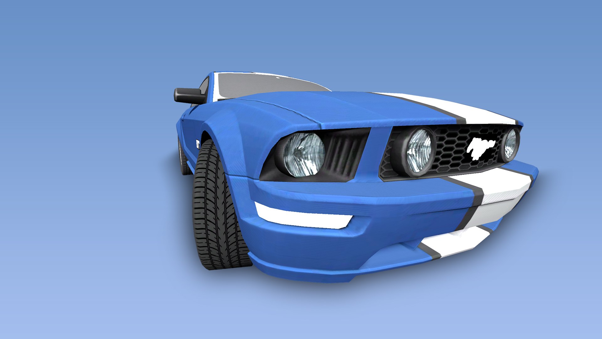 3D GT Ford 2005 Low Poly Model With Textures Model - TurboSquid 2313308