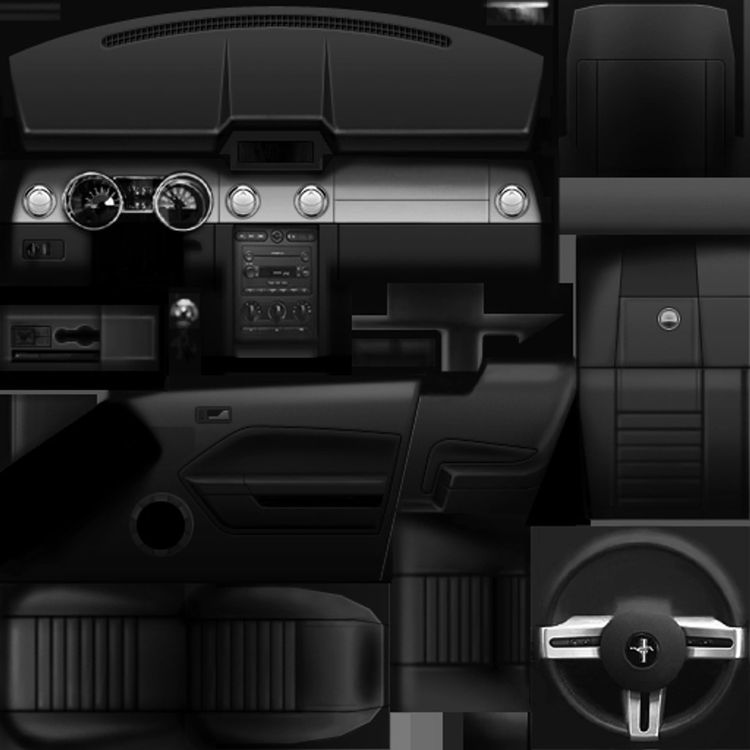 3D GT Ford 2005 Low Poly Model With Textures Model - TurboSquid 2313308