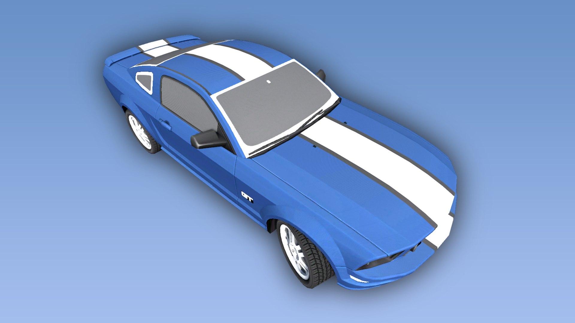 3D GT Ford 2005 Low Poly Model With Textures Model - TurboSquid 2313308