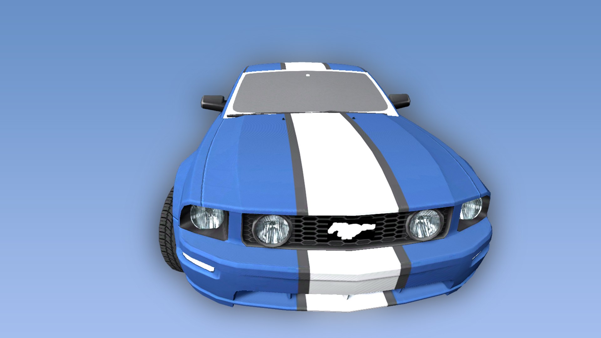 3D GT Ford 2005 Low Poly Model With Textures Model - TurboSquid 2313308