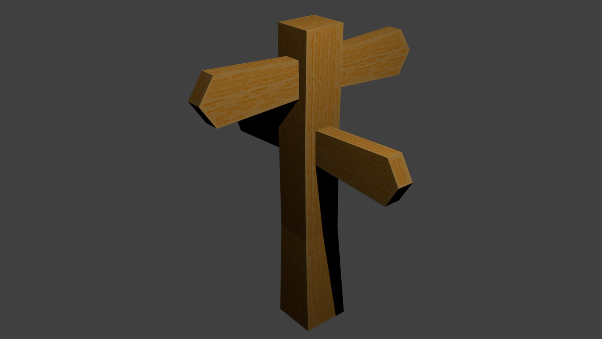 Crossroads Sign Obj Free