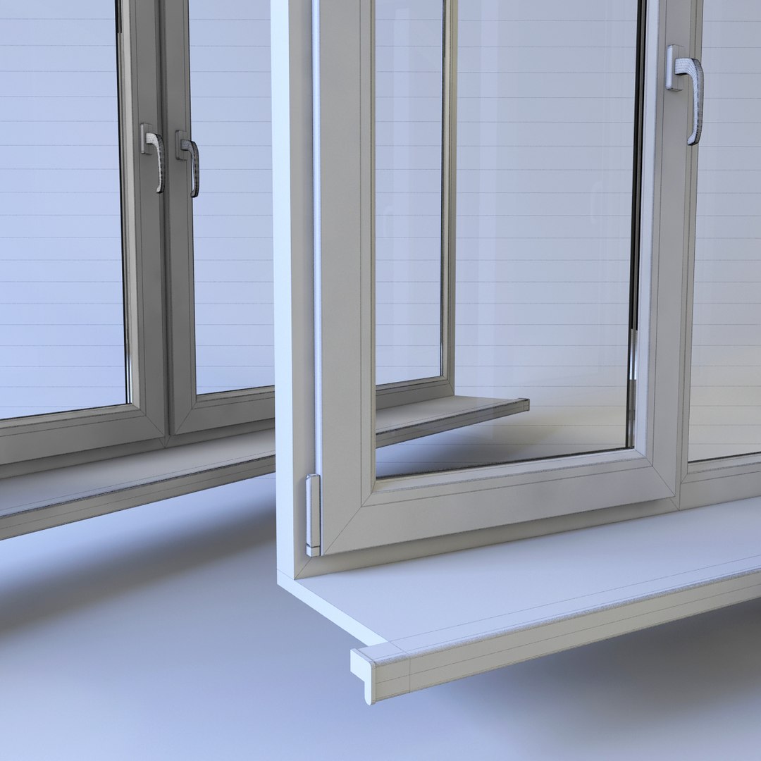 Plastic Windows 3d Model