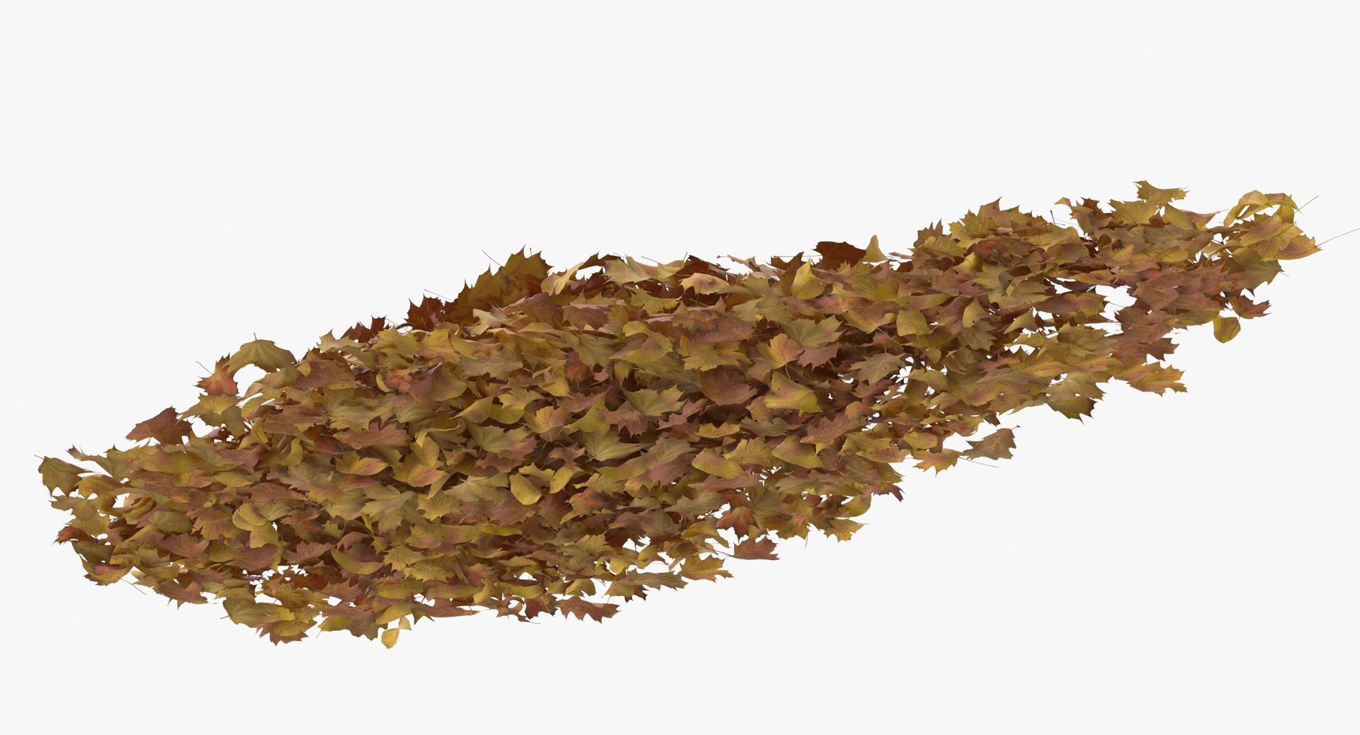Leaf Pile Small Medium and Large 3D model - TurboSquid 2031997