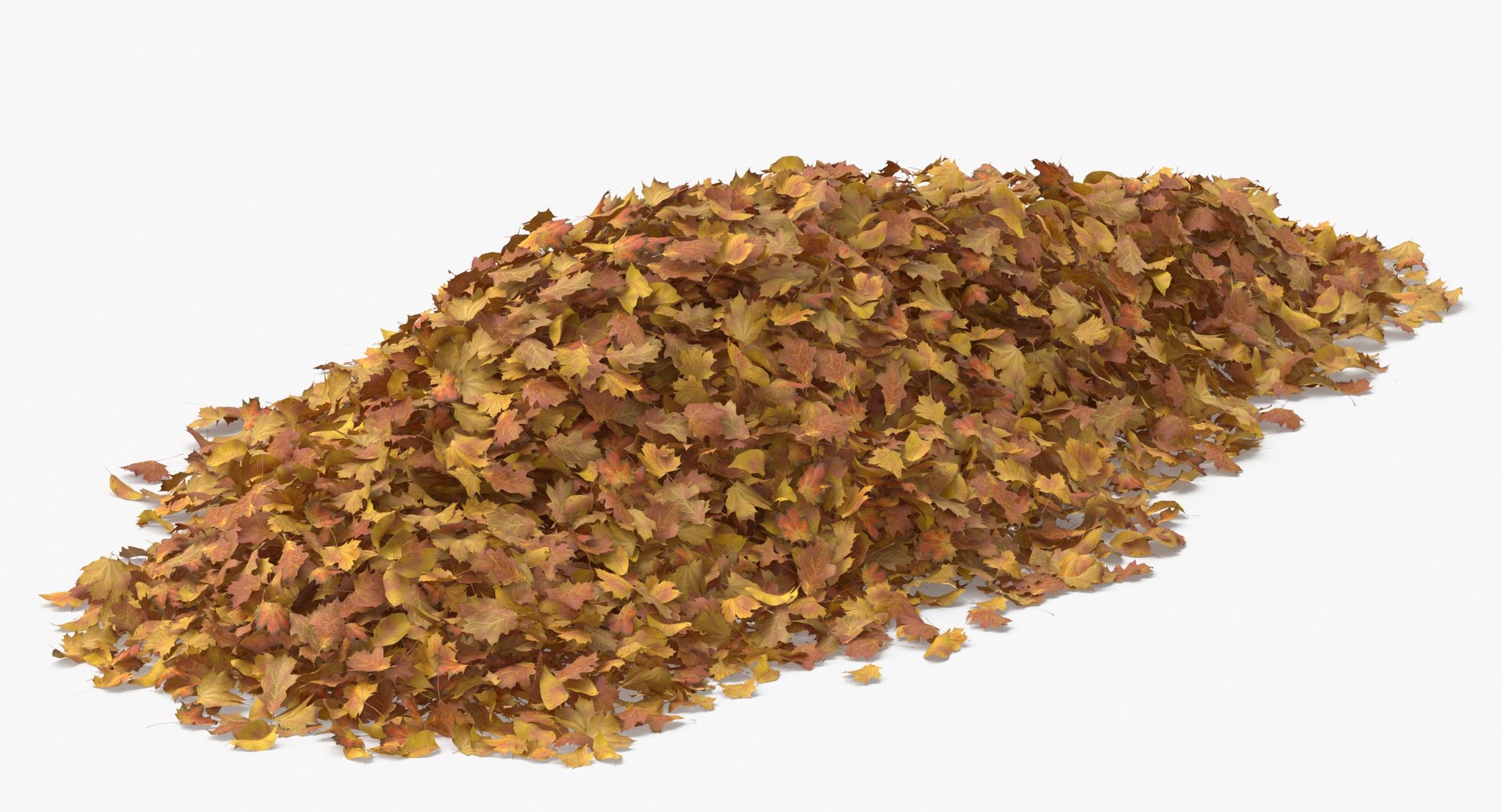 Leaf Pile Small Medium and Large 3D model - TurboSquid 2031997