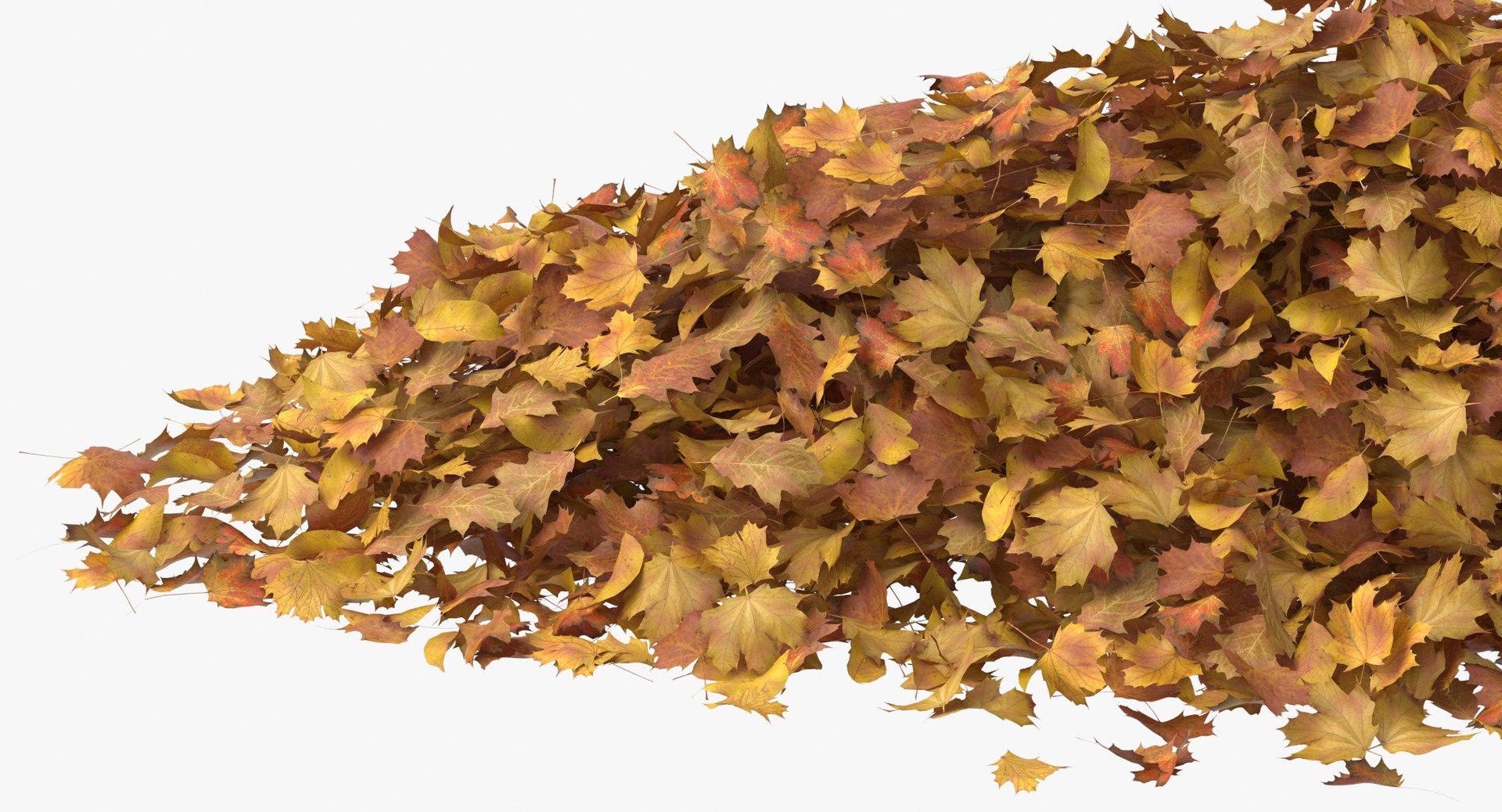 Leaf Pile Small Medium and Large 3D model - TurboSquid 2031997