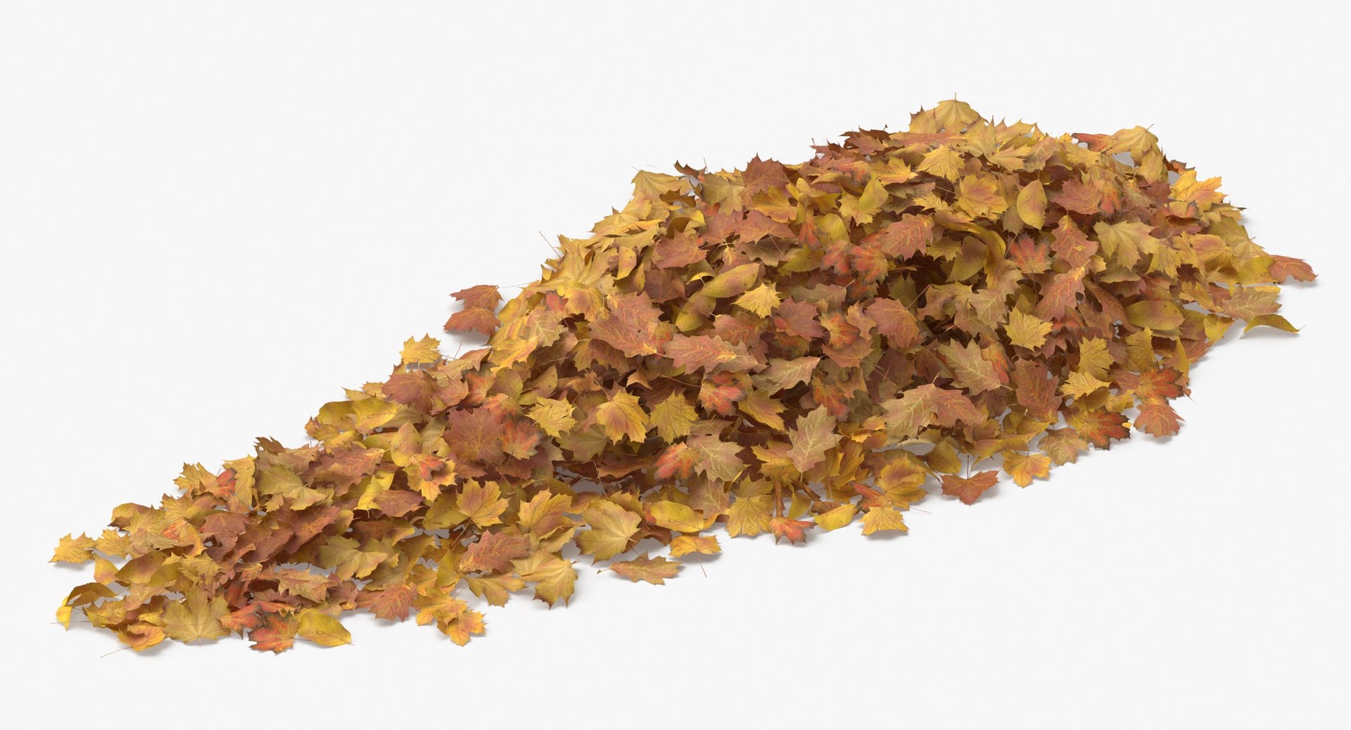 Leaf Pile Small Medium and Large 3D model - TurboSquid 2031997