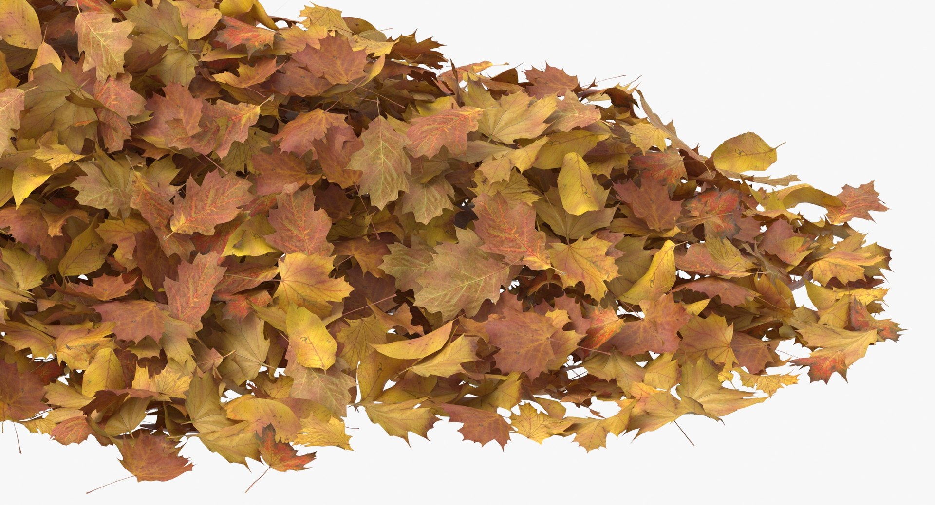 Leaf Pile Small Medium and Large 3D model - TurboSquid 2031997