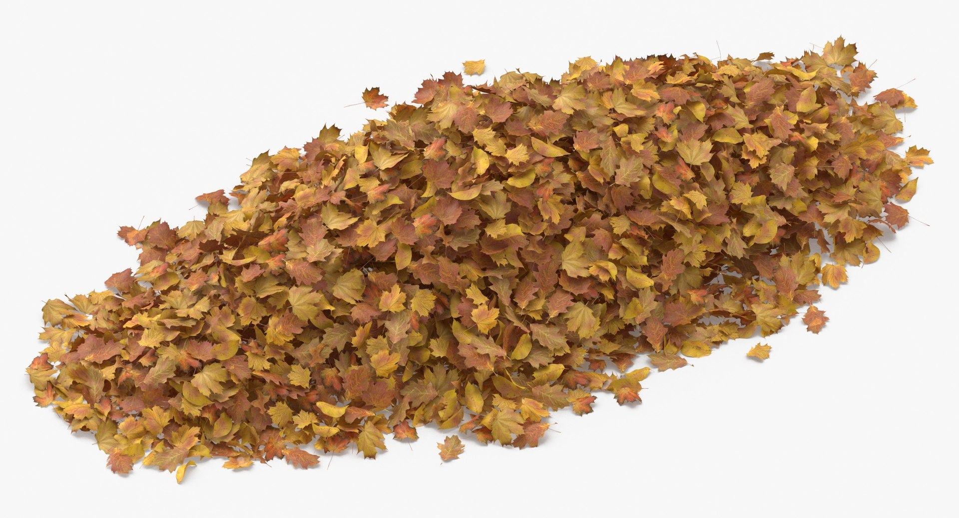 Leaf Pile Small Medium and Large 3D model - TurboSquid 2031997