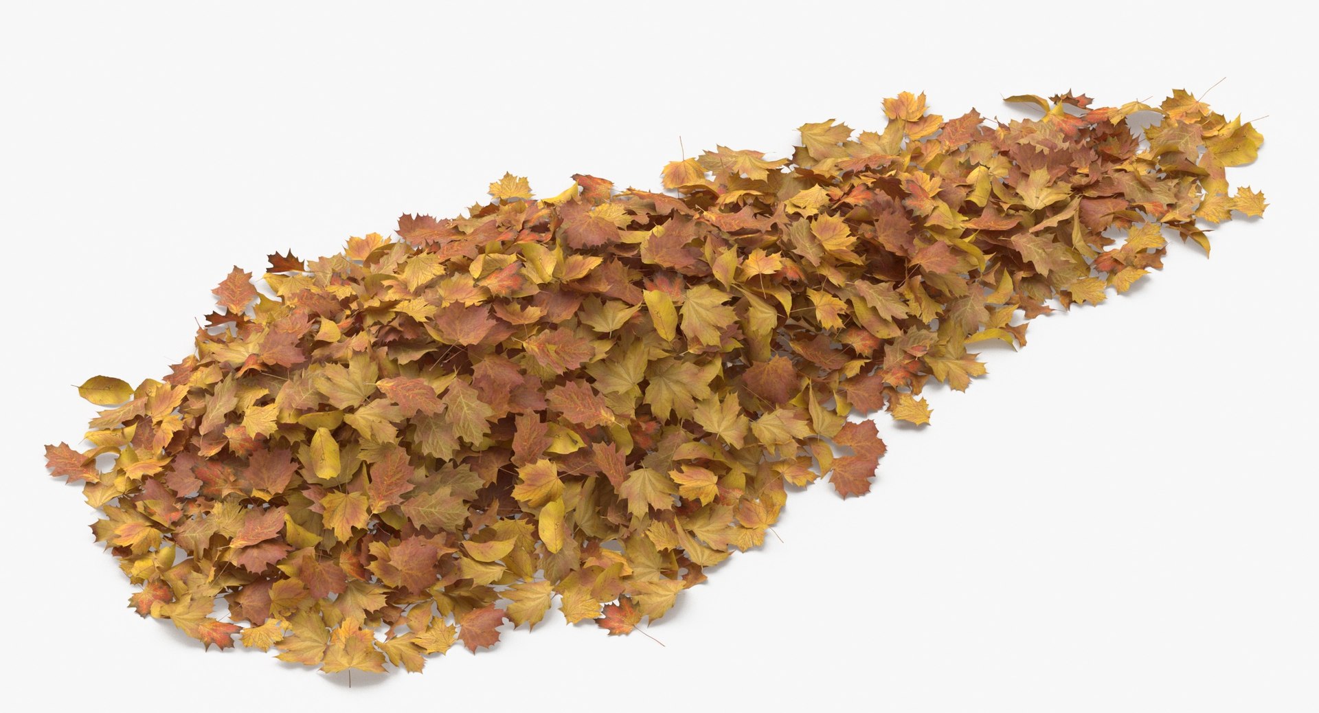 Leaf Pile Small Medium and Large 3D model - TurboSquid 2031997