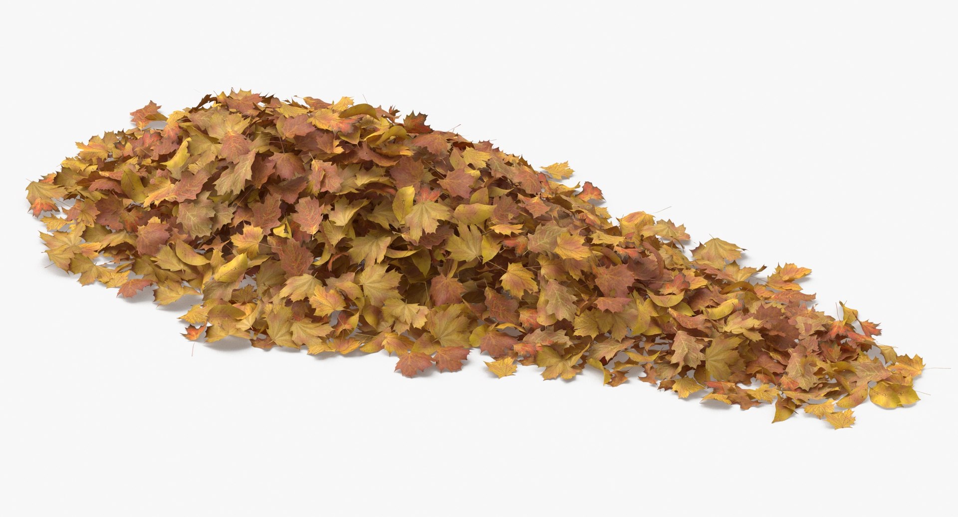 Leaf Pile Small Medium and Large 3D model - TurboSquid 2031997