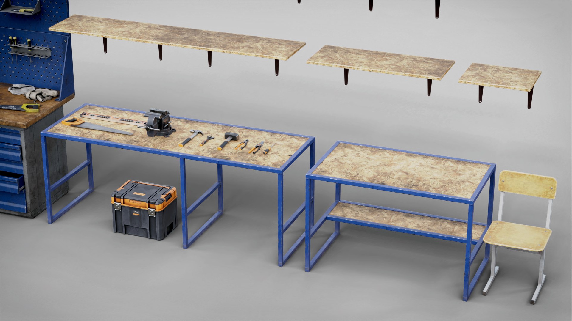 3D Industrial Workshop Asset Pack Model - TurboSquid 2356657