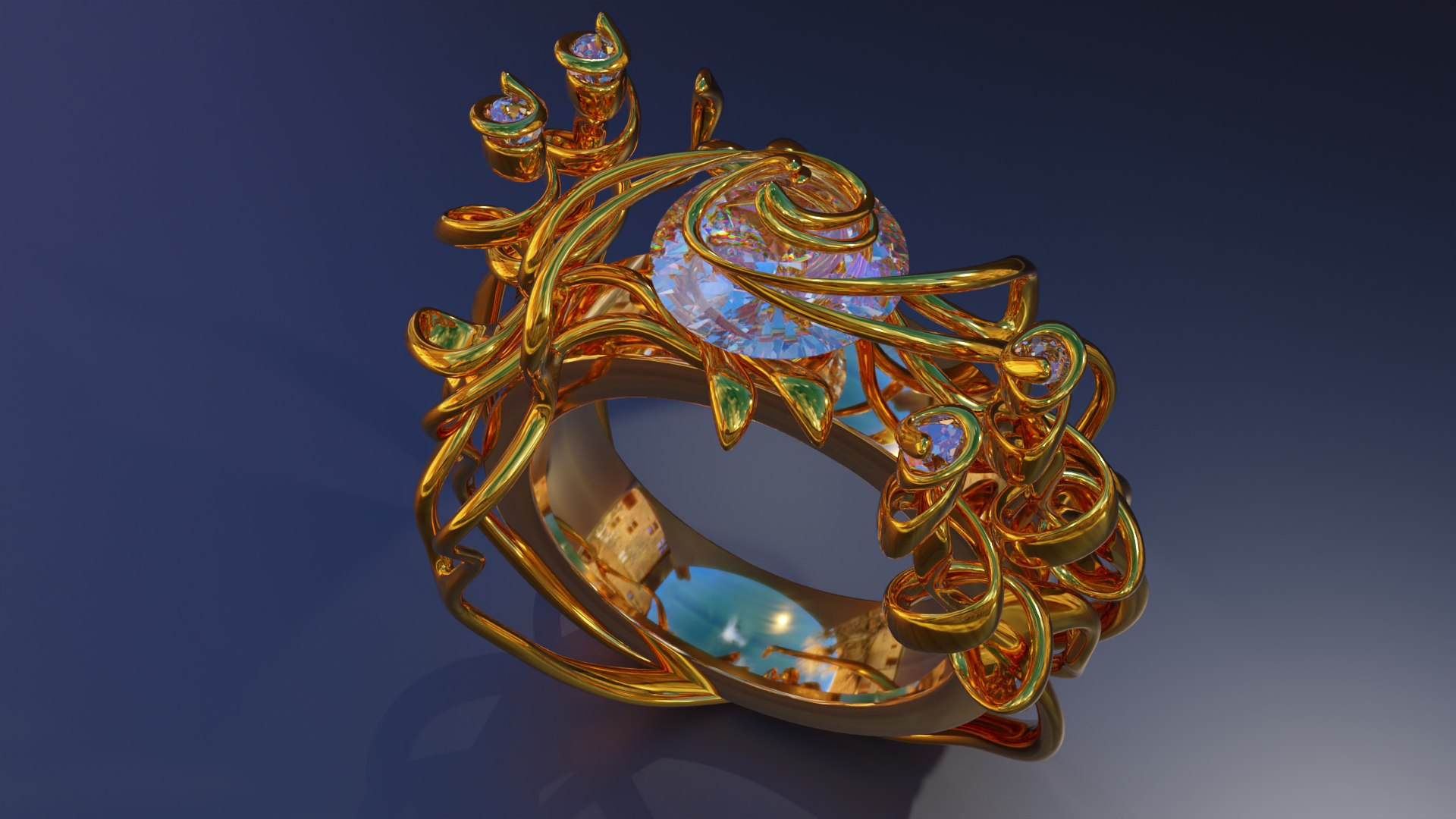 3D Gold Ring - TurboSquid 2132589