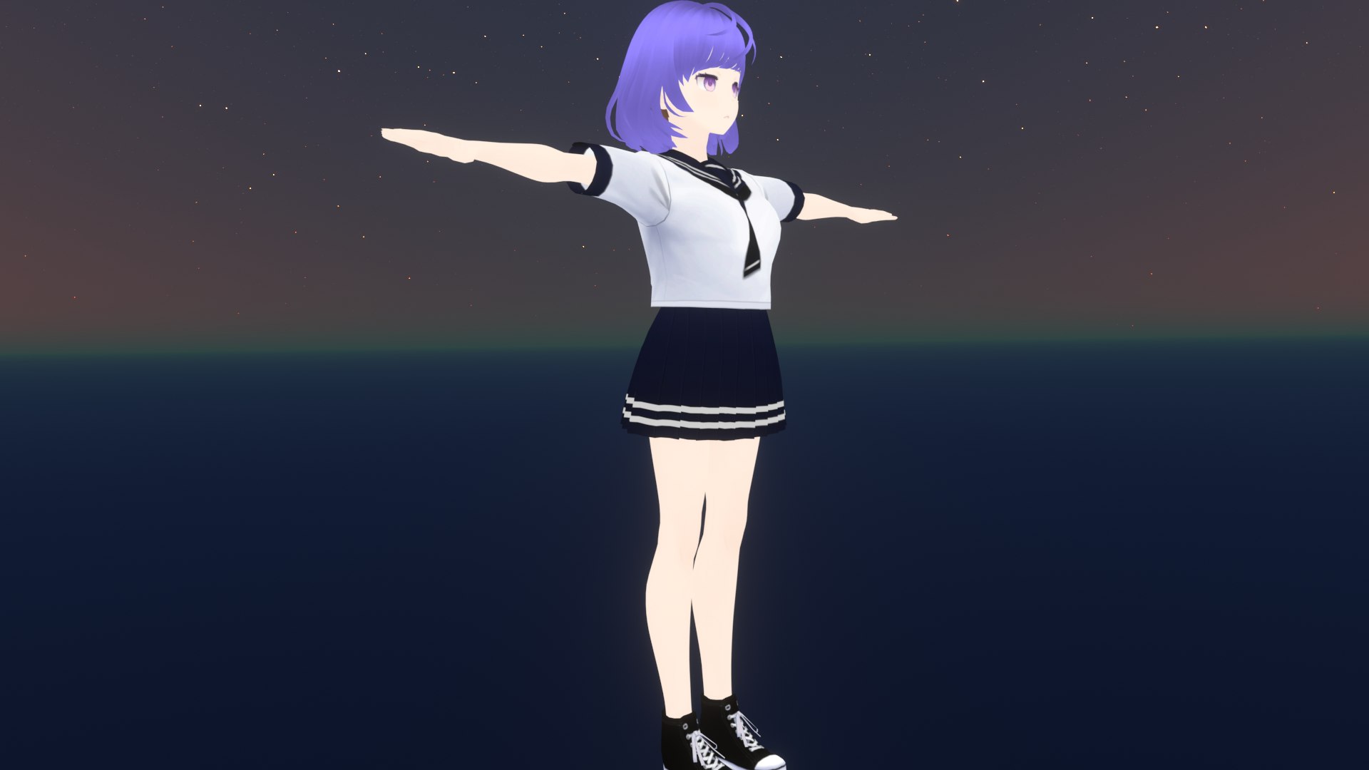 3D Game Ready Low Poly Anime Character Girl 25 - TurboSquid 1907566