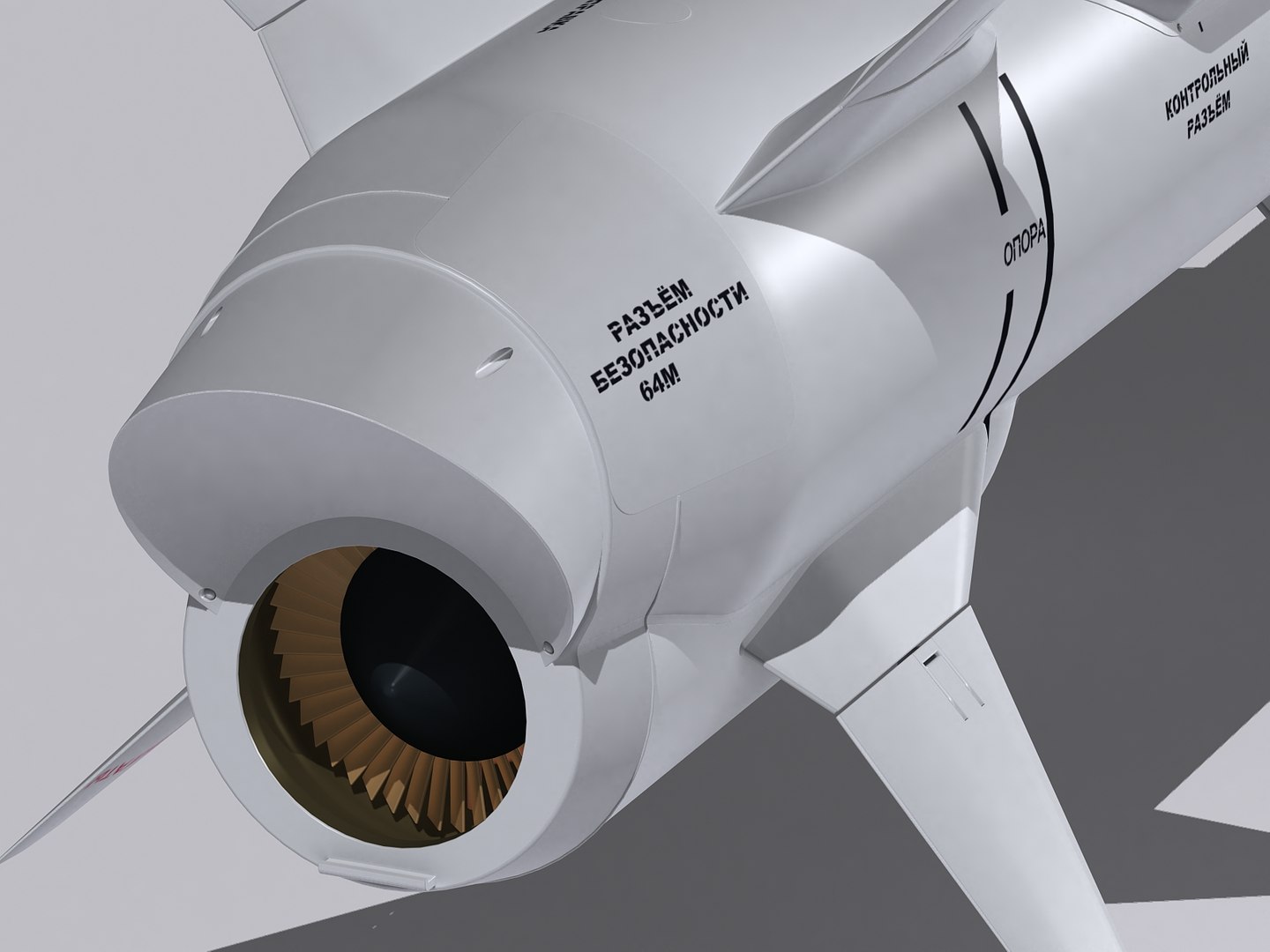 Kh-35ue Missile Aircraft 3d Model