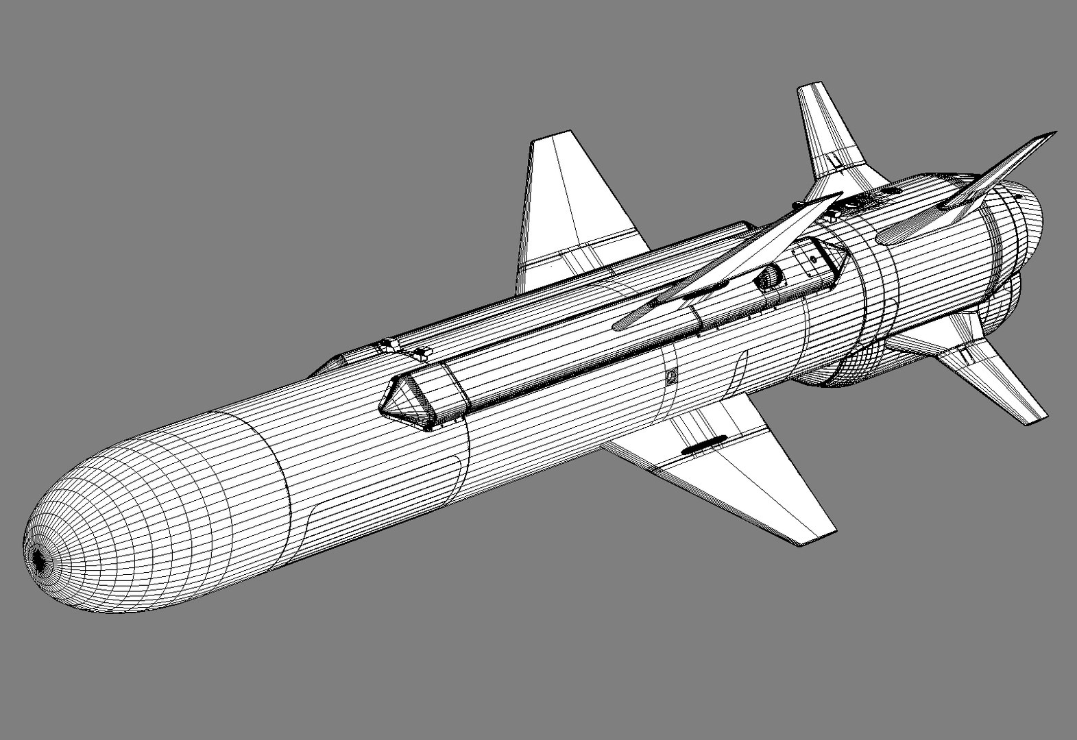 Kh-35ue Missile Aircraft 3d Model