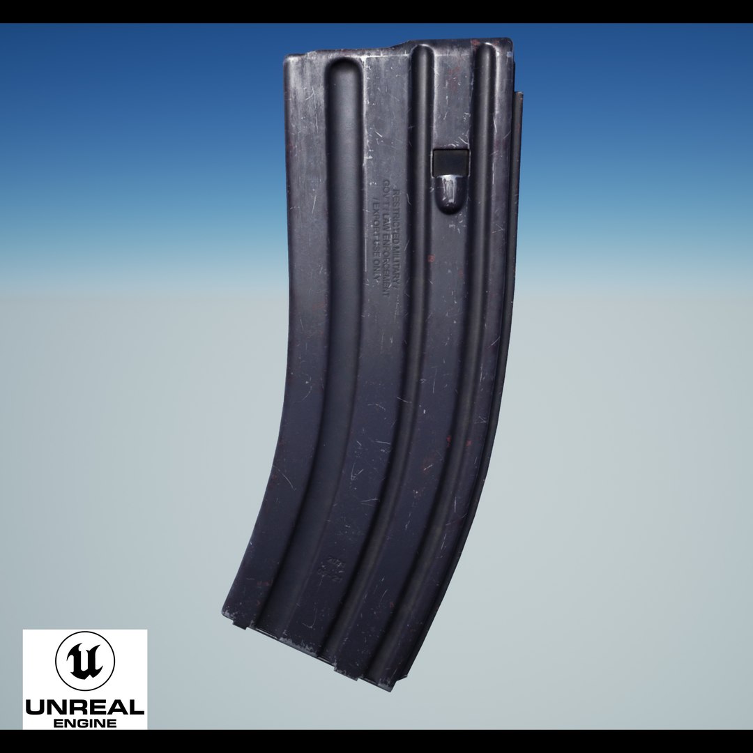 AR-15 Alloy Magazine 30-Round 3D - TurboSquid 2186874