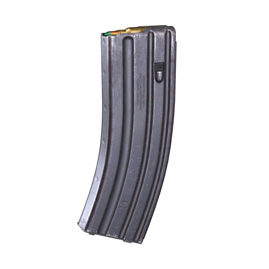 AR-15 Alloy Magazine 30-Round 3D - TurboSquid 2186874
