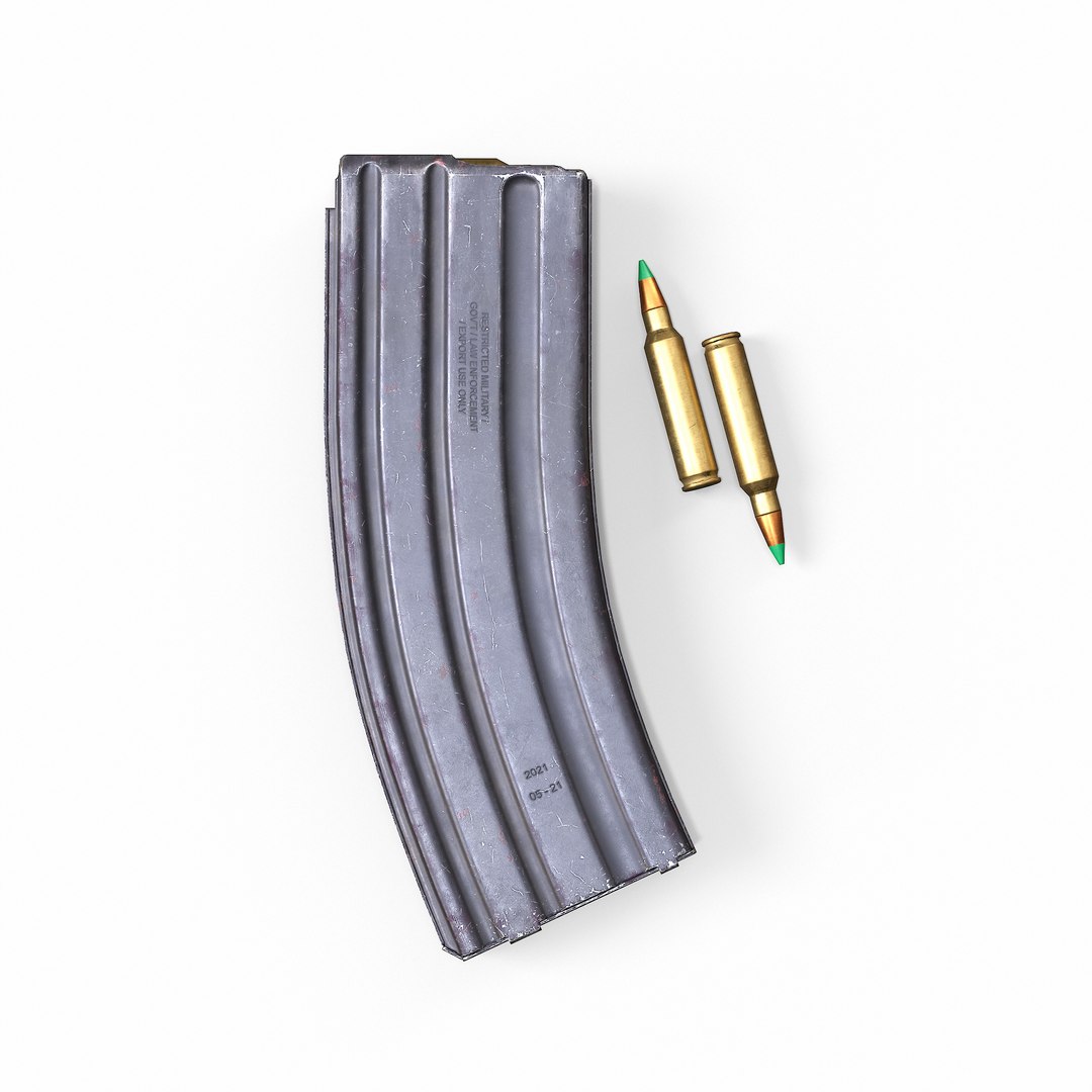 AR-15 Alloy Magazine 30-Round 3D - TurboSquid 2186874