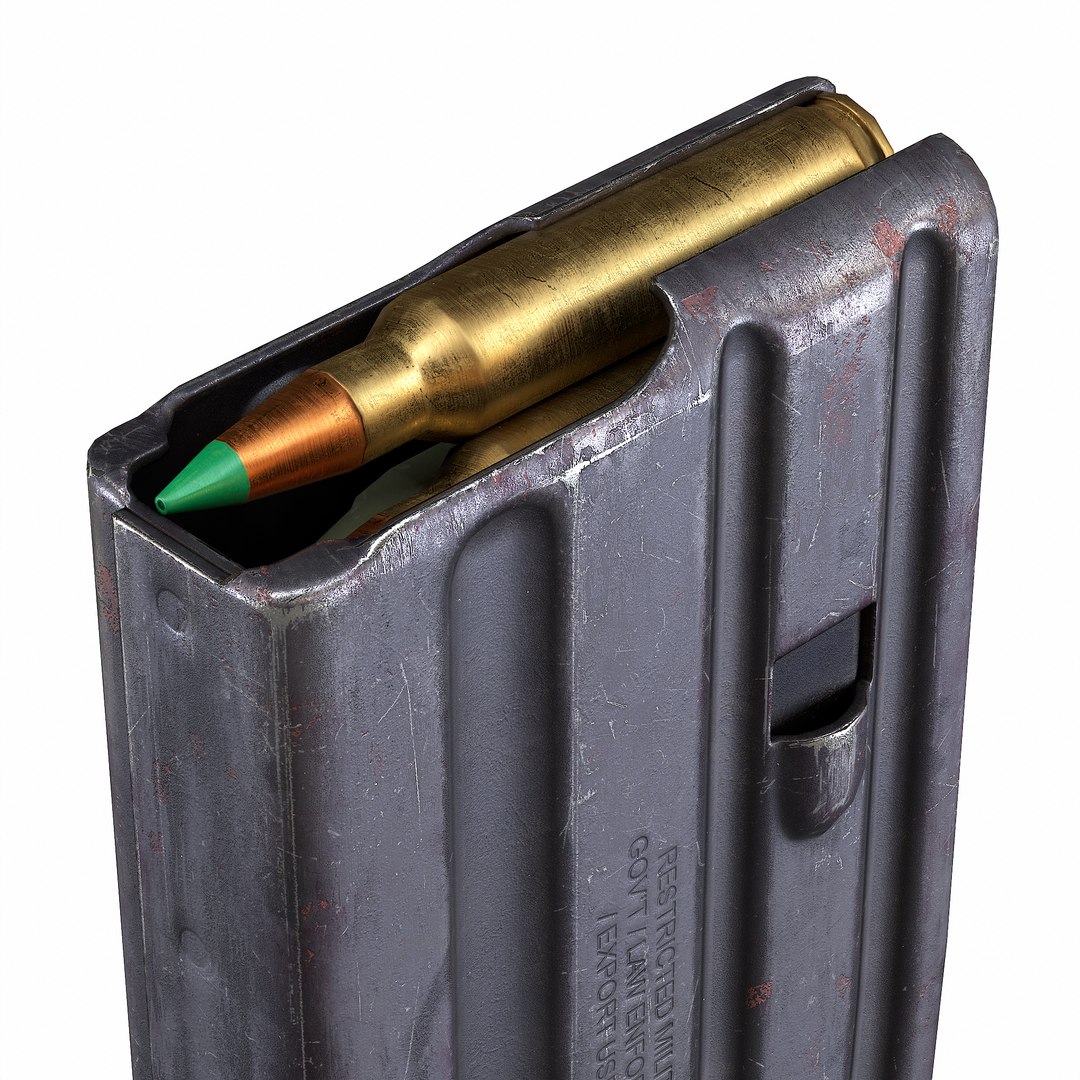 AR-15 Alloy Magazine 30-Round 3D - TurboSquid 2186874