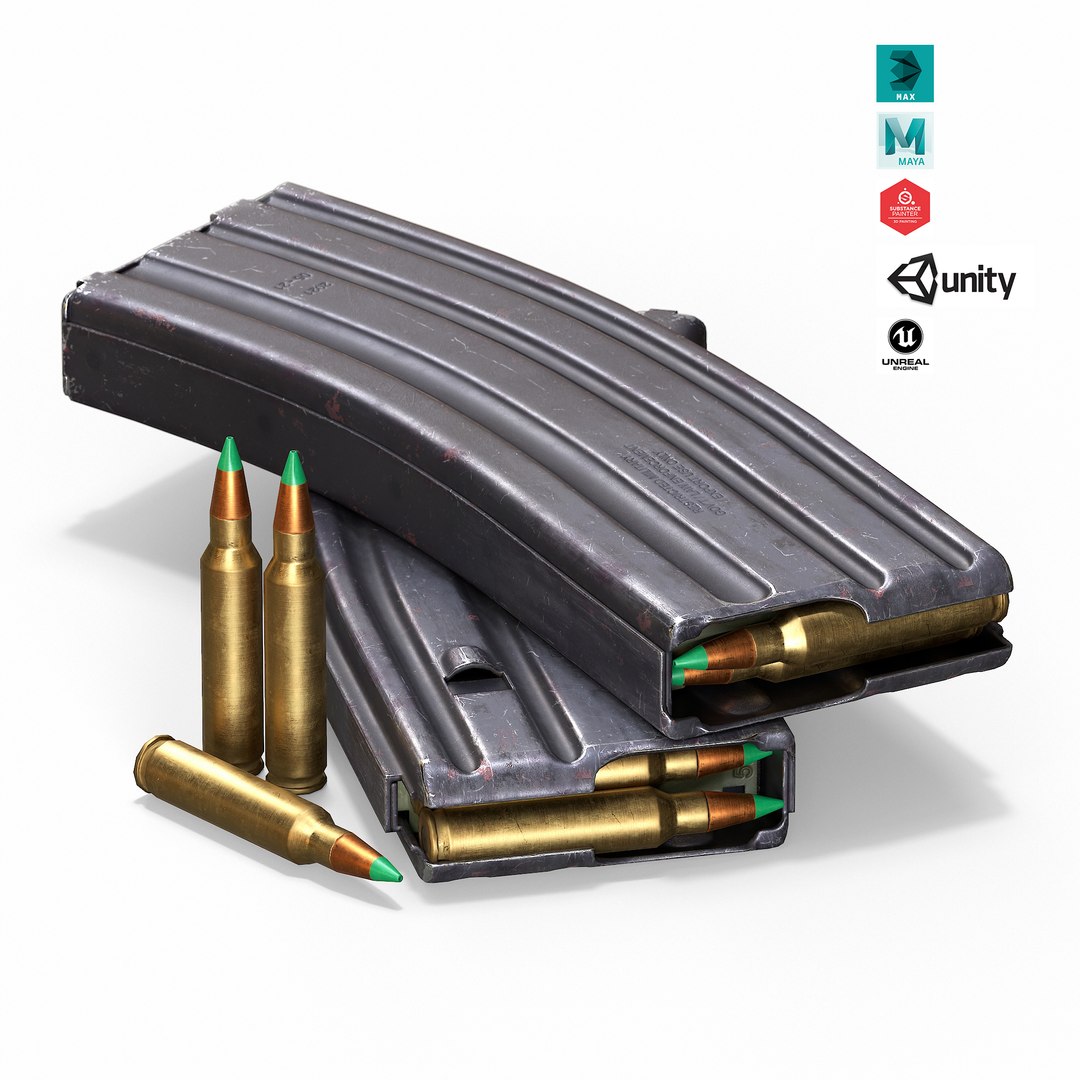 AR-15 Alloy Magazine 30-Round 3D - TurboSquid 2186874