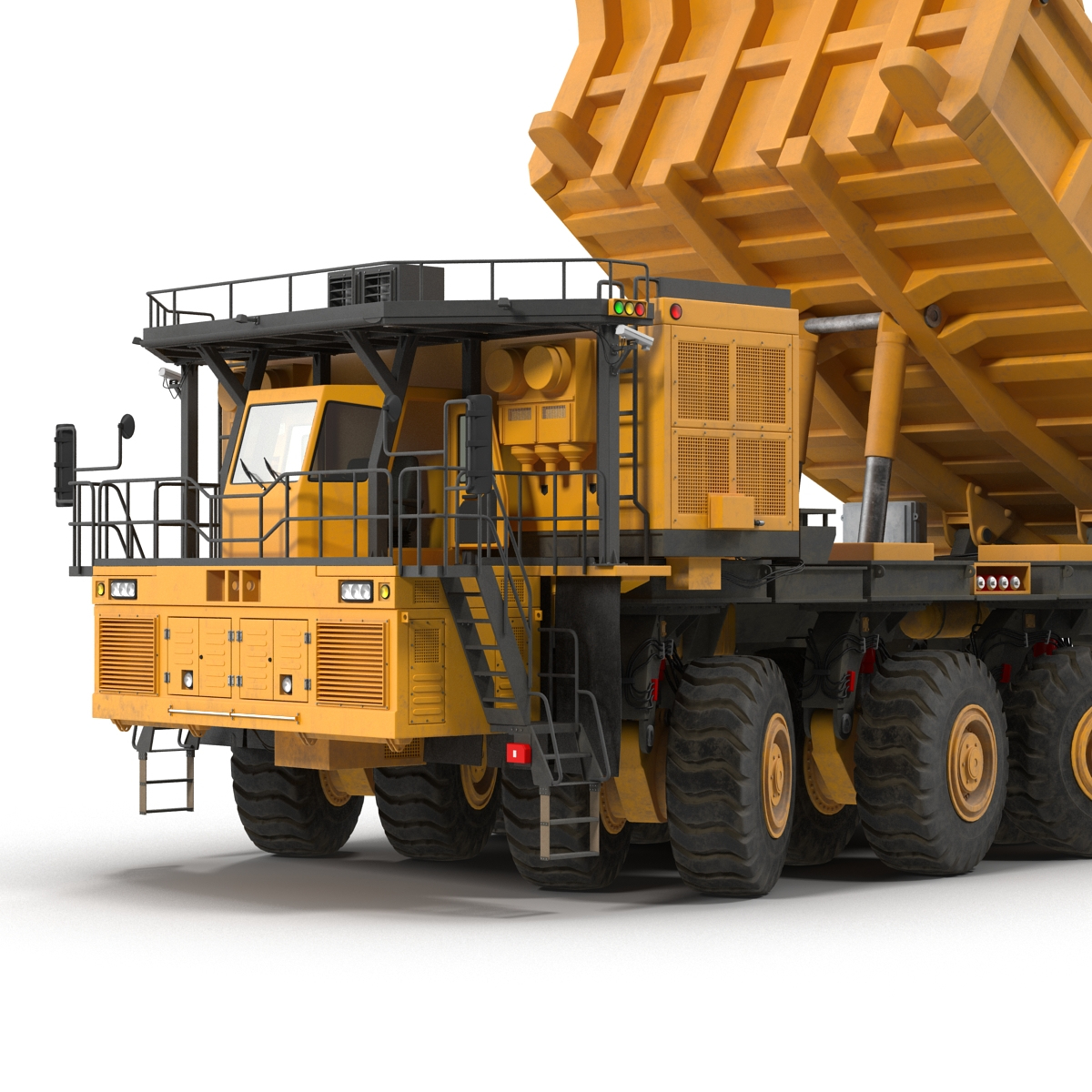 mining truck rigged 3d model
