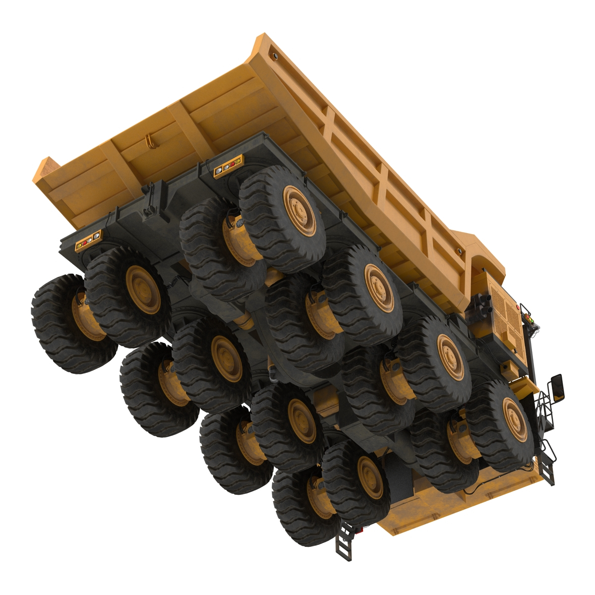 mining truck rigged 3d model