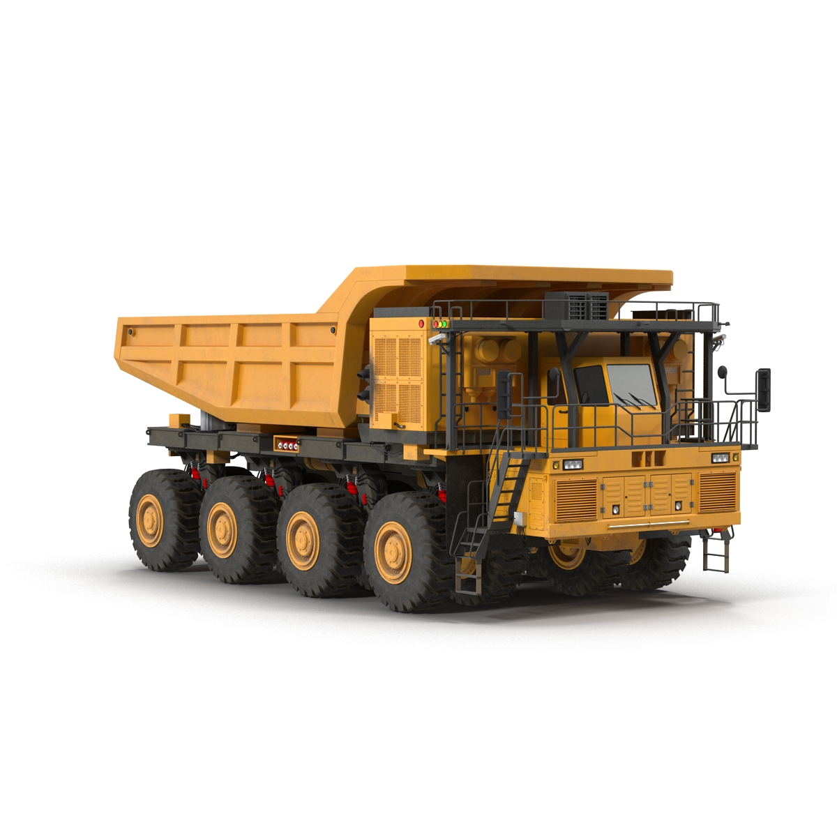 mining truck rigged 3d model