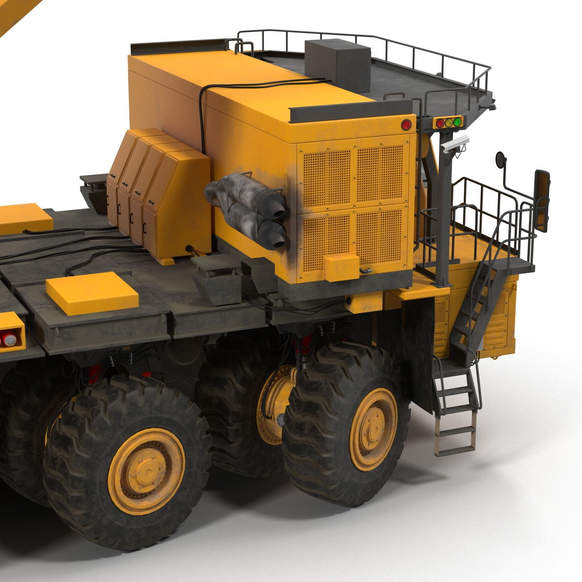mining truck rigged 3d model