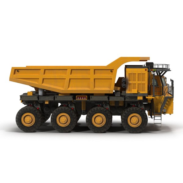 mining truck rigged 3d model